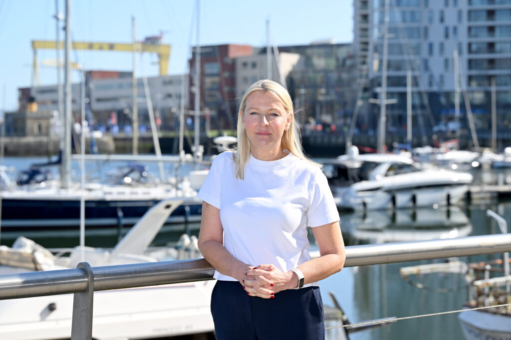 Catherine Doyle in Belfast Harbour